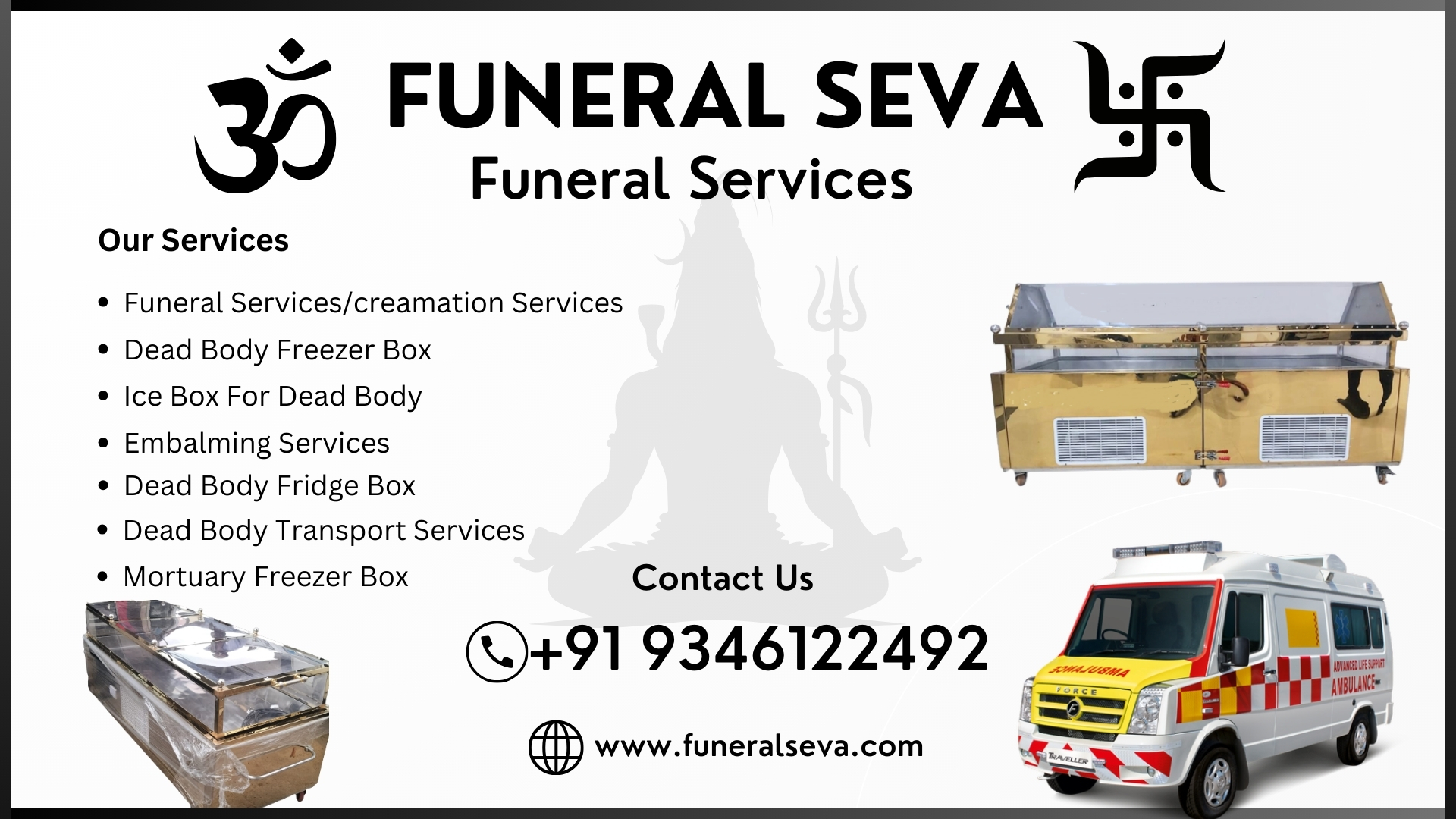 Dead Body Freezer Box In Bandlaguda Call Us +91 9346122492